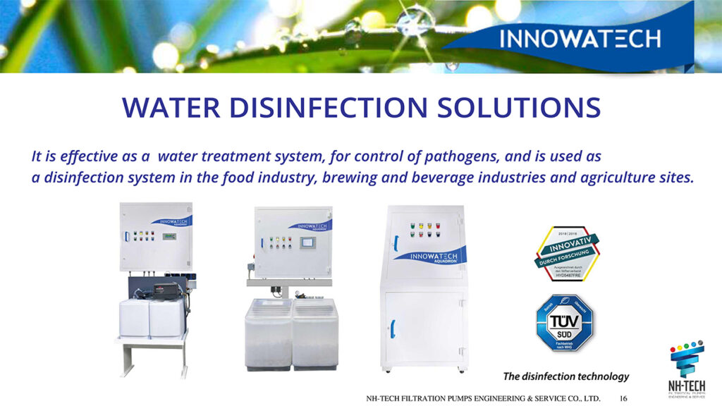 WATER DISINFECTION SOLUTIONS | NH-TECH